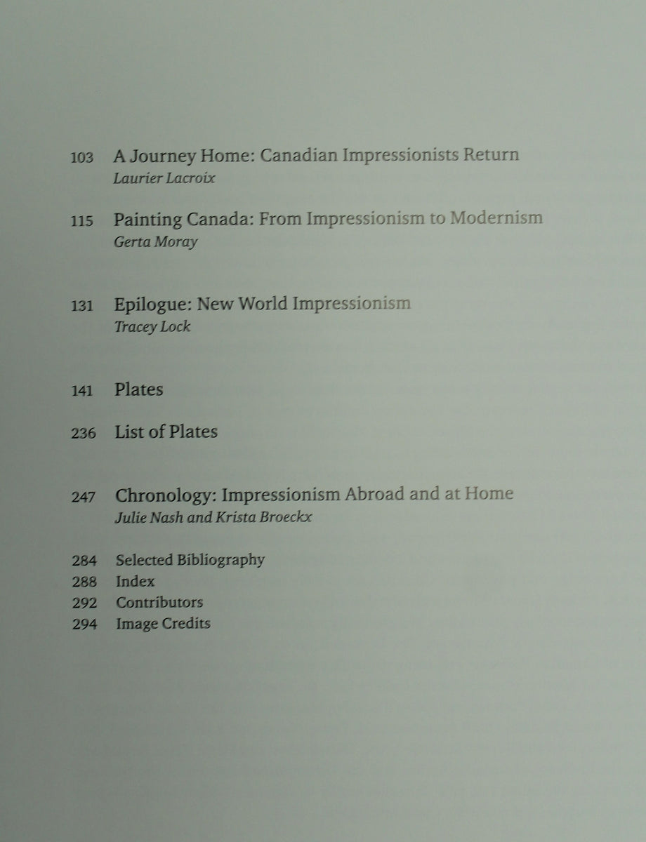 Canada and Impressionism, New Horizons - Art book, Hard Cover ...