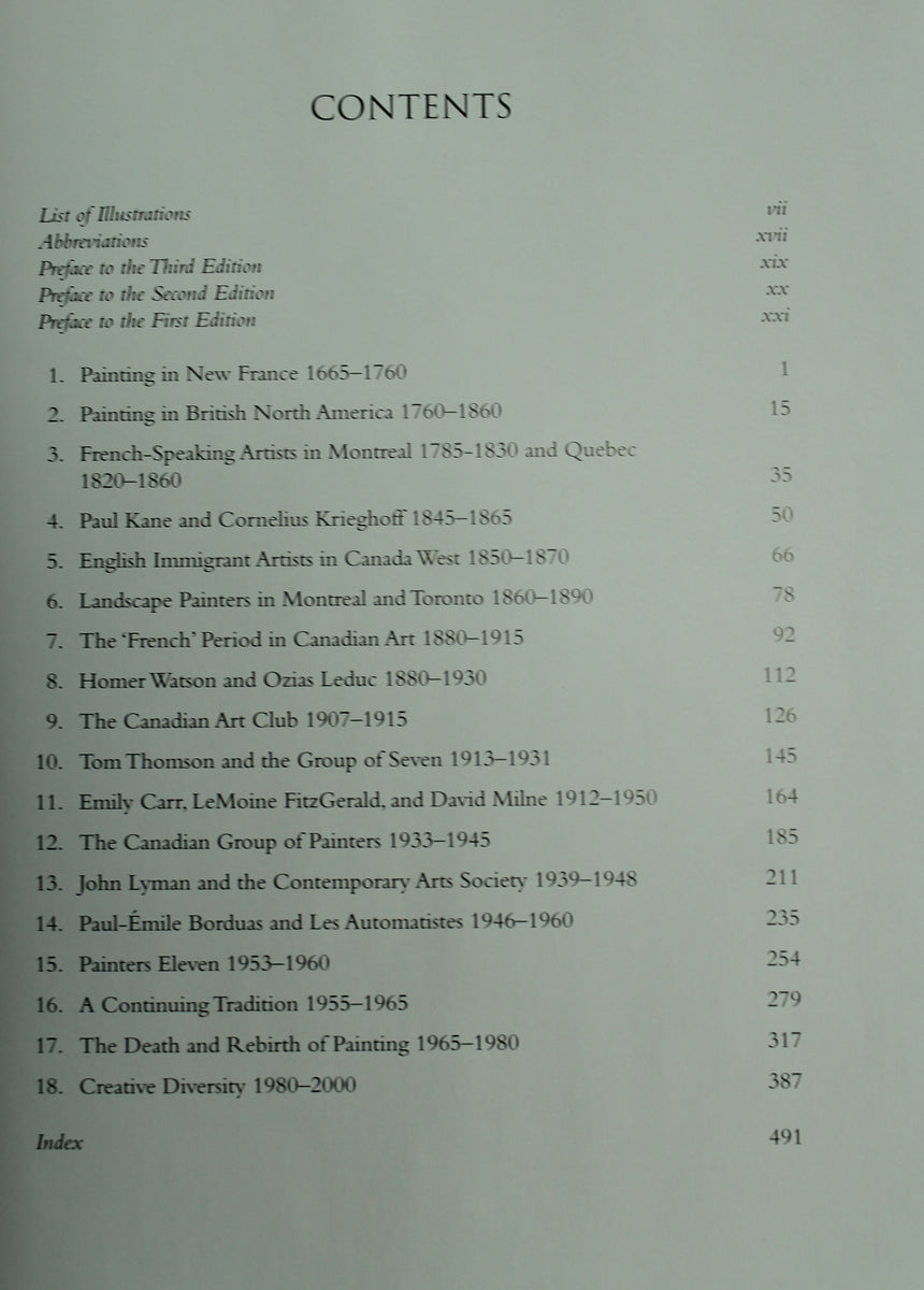 A Concise History of Canadian Painting - Art book, Hard-Cover ...