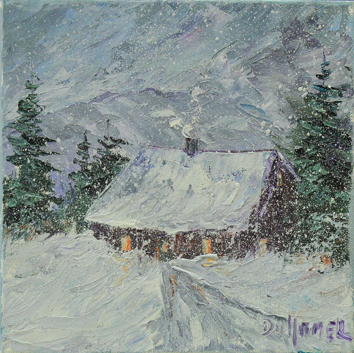 Pierre Duhamel, Canadian painter - Oil painting, 8x8 – Canadian Classic ...