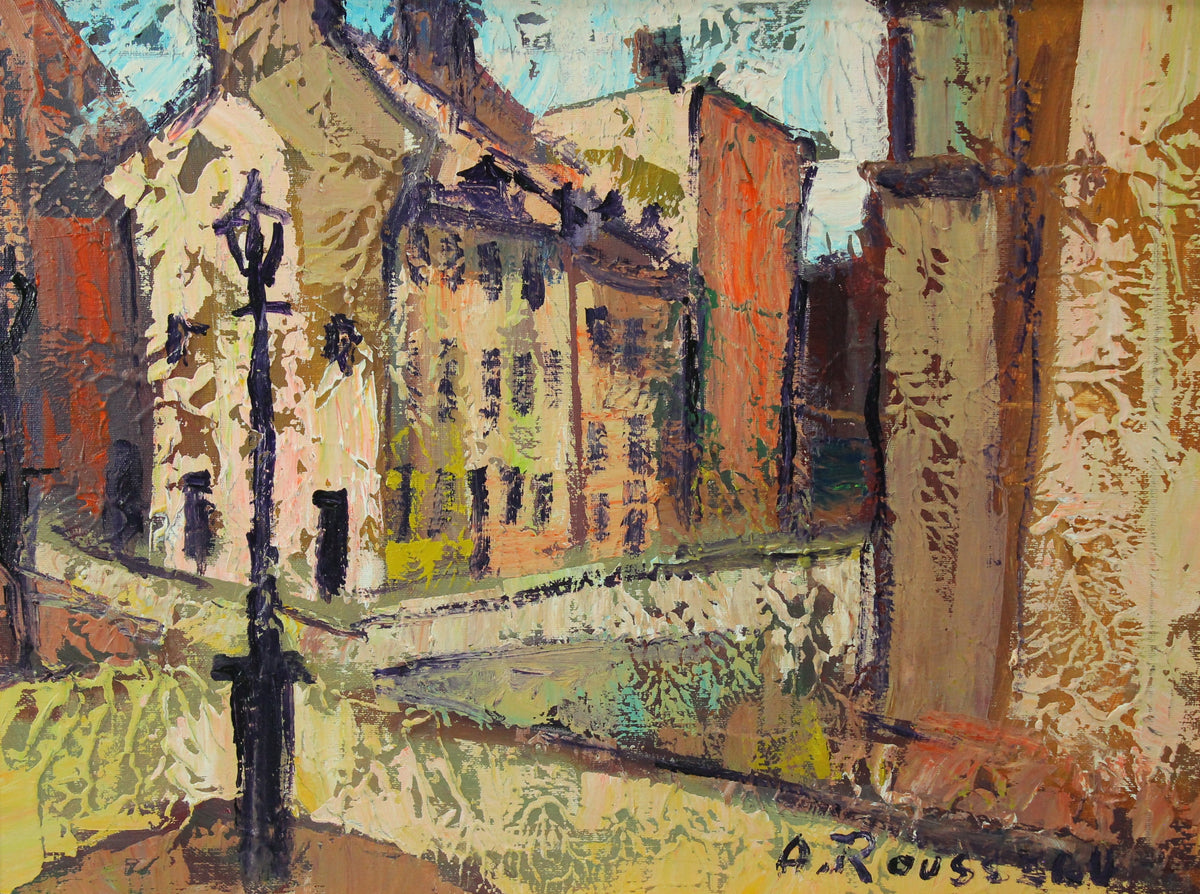 Painting from Albert Rousseau - Rue Bonsecours Mtl – Canadian Classic ...