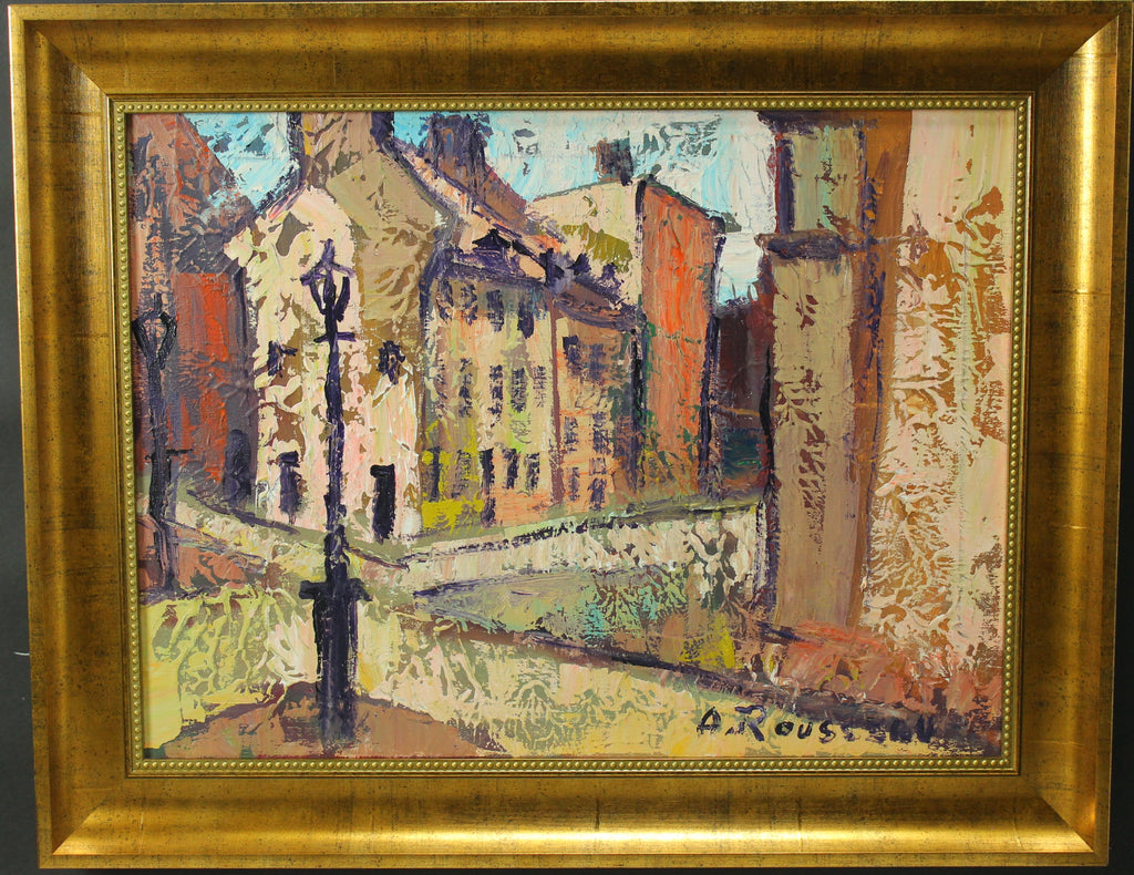 Painting from Albert Rousseau - Rue Bonsecours Mtl – Canadian Classic ...