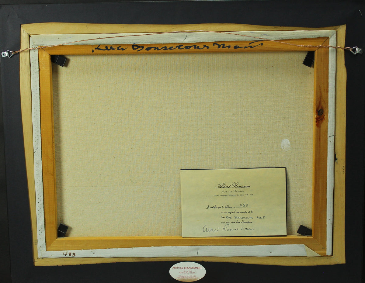 Painting from Albert Rousseau - Rue Bonsecours Mtl – Canadian Classic ...